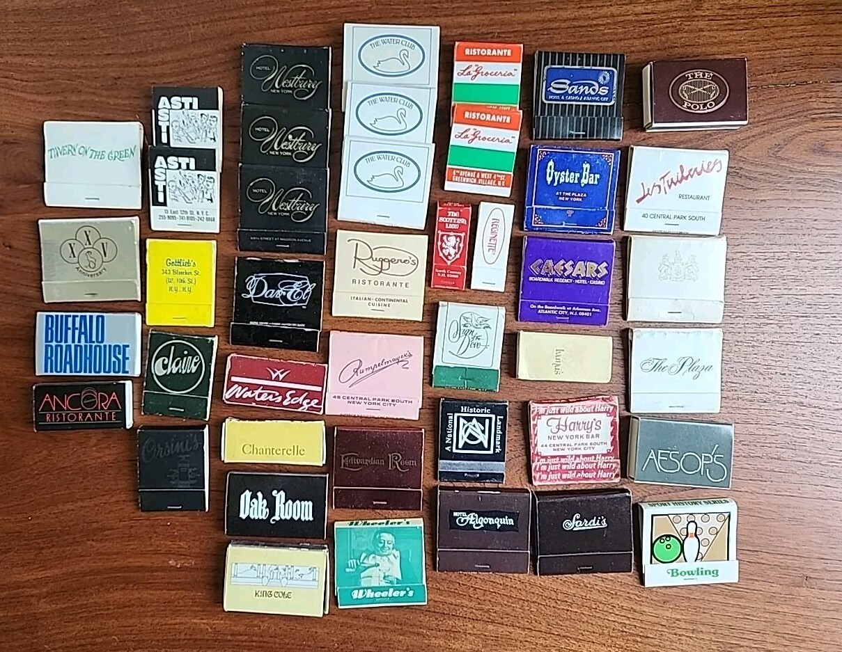 Lot of 43 Vintage New York Tavern on Green Westbury Matchbooks & More ...