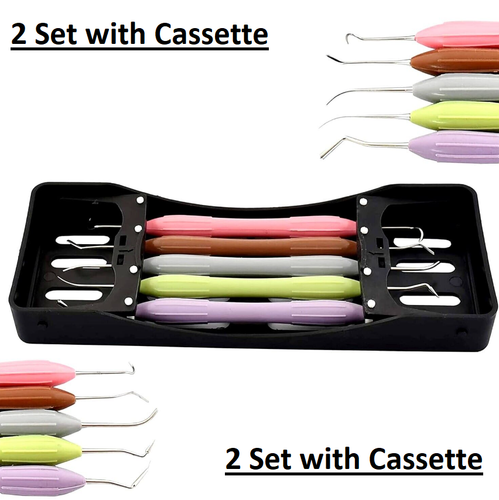 5 Pcs Composite Dental Filling Instruments Silicone Handle with ...