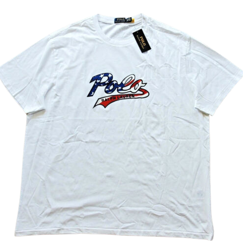 Polo Ralph Lauren Men's White Big & Tall Polo Script T Shirt, LT | eBay