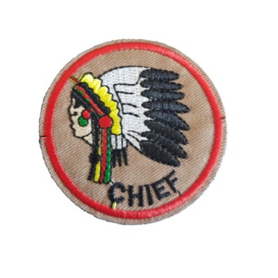Chief Iron On Patch Se on Transfer Indian Chief Native American Chief ...