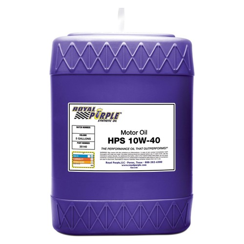Royal Purple HPS SAE 10W-40 High Performance Engine Oil 5 Gallon Pail ...