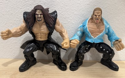 Vintage WWF Jakks Maximum Sweat Undertaker & Gangrel Action Figures ...