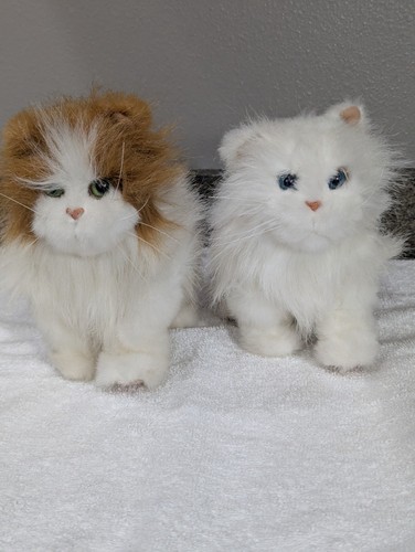 2009 FurReal Friends Plush Walking Kittens Orange & White Kitty Cat ...