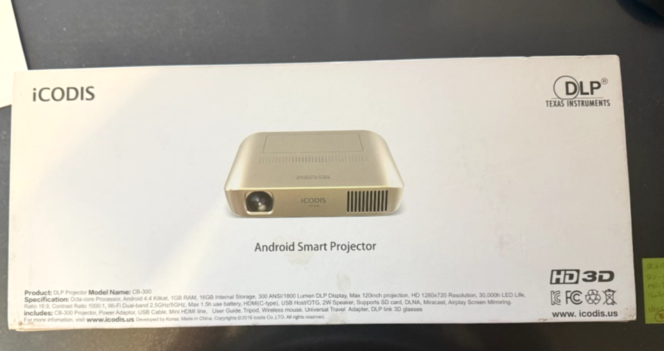iCODIS CB-300 Android Smart 3D Projector | eBay UK