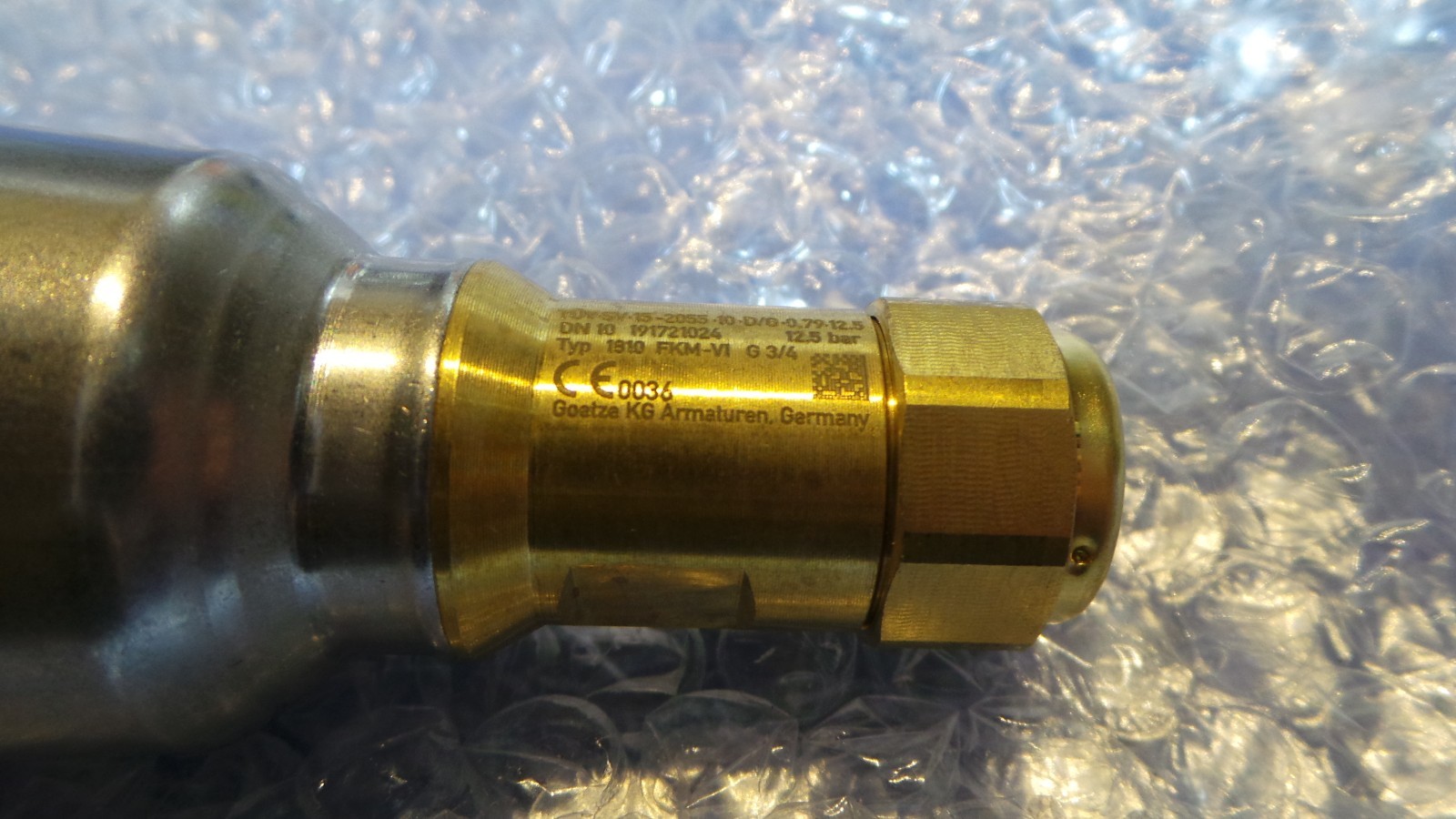 1 Goetze TUV-SV-15-2055-10-D/G-0.79-12.5 Safety Valve 12.5 Bar, Typ ...