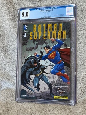 Batman Superman #1 CGC Graded 9.0 D.C. Comics 2016 Doritos RARE Variant ...