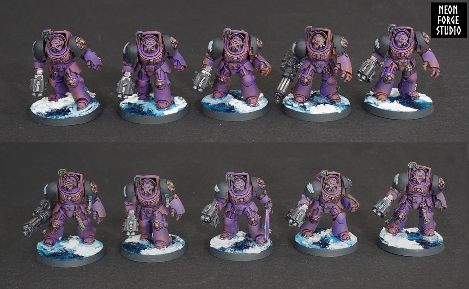 WH40K Space Marines Army Commission Salamanders Dreadnought Eradicators ...