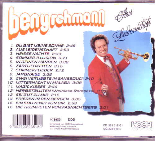 "CD" - BENY REHMANN - Aus Leidenschaft | eBay