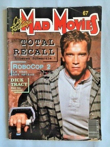 Magazine Mad Movies n°67 Septembre 1990 Total Recall /Schwarzenegger ...