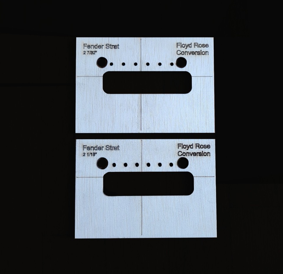 Strat to Floyd Rose Conversion Routing Template | eBay