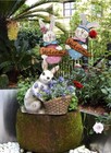 Rabbit Garden Stake Decorative Yard Stake, Metal Rabbit Yard Garden Art ...