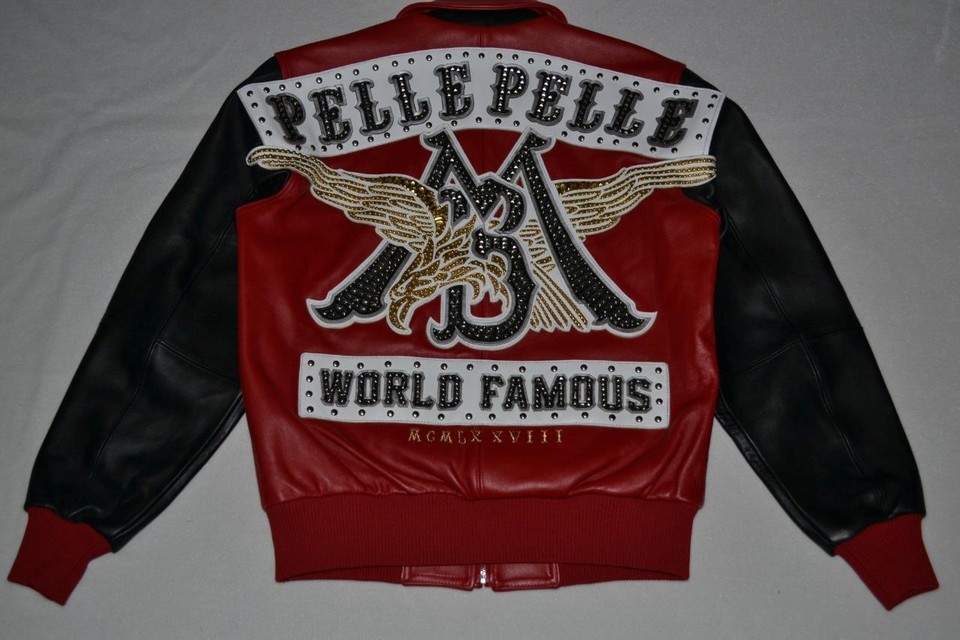 Pelle Pelle Men's LEATHER LEGEND WORLD FAMOUS Jacket RED All Sizes NWT ...