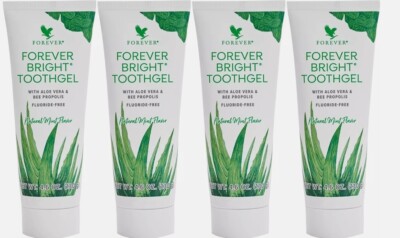 4 Forever Living Bright Toothgel With Aloe Vera NO Fluoride 4.6oz Exp ...