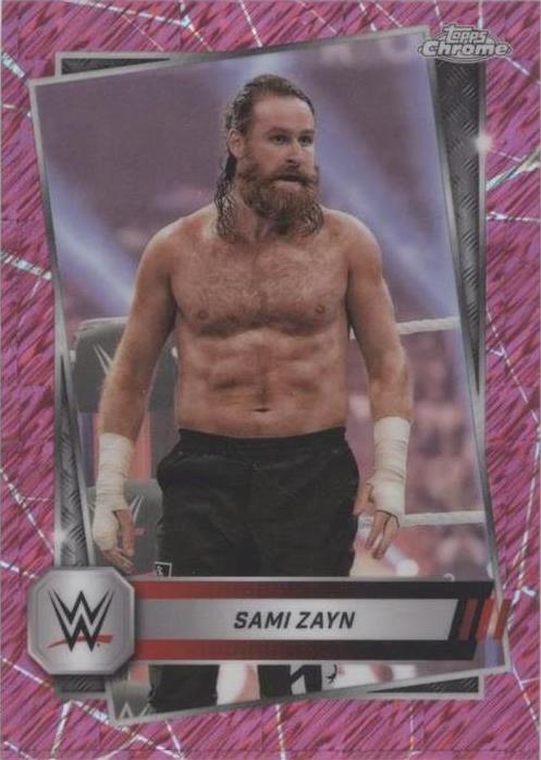 2025 Topps Chrome WWE - Sami Zayn #103 Pink Shimmer Refractor for sale ...