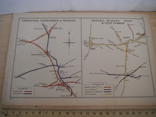 COATBRIDGE GARTCOSH WHIFFLET GLENBOIG BARGEDDIE GARNQUEEN RAILWAY MAP ...