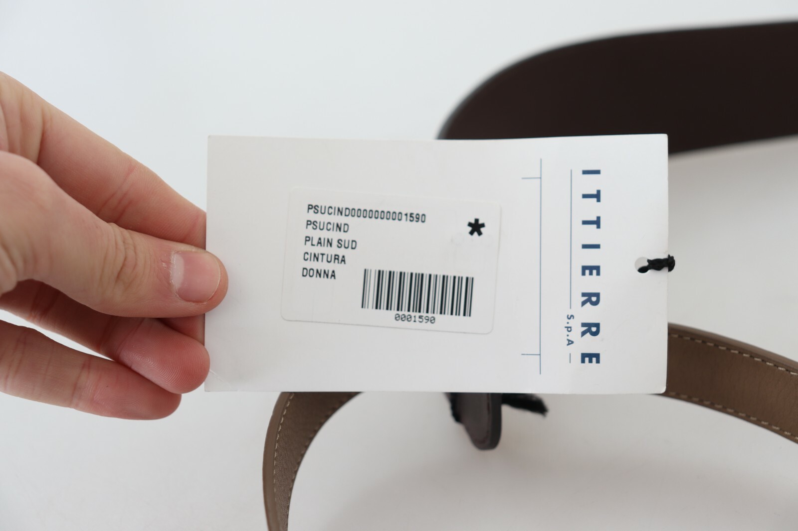 GF FERRE Belt Dark Brown Genuine Leather Logo Wide Waist Women's s. 70 ...