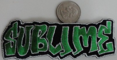 Sublime Graffiti Logo Embroidered Iron On Patch (Ska Punk Band, Music ...