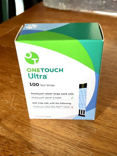 One Touch Ultra Blue Blood Glucose Test Strips - 100 Count (22895) Exp ...