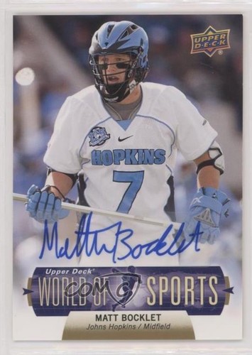 2011 Upper Deck World of Sports Auto Matt Bocklet #208 Auto | eBay