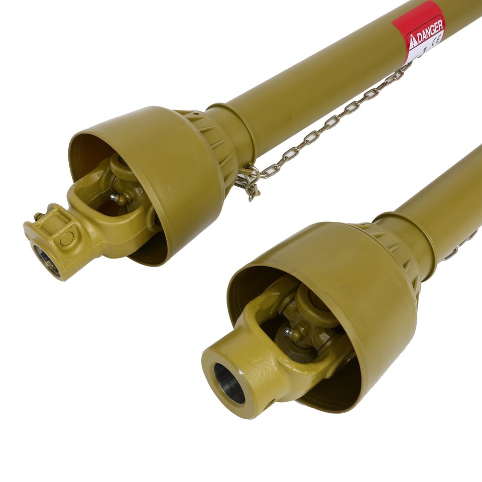 PTO Drive Shaft w/Security Chain Fit For Brush Hog Finish Mower Rotary ...