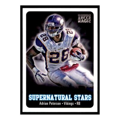 2012 Topps Magic Supernatural Stars #SS-AP Adrian Peterson Vikings ...