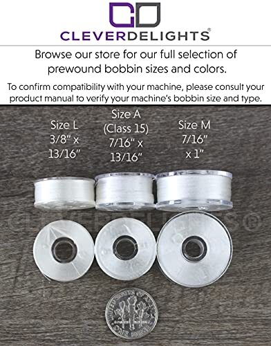 Size L Prewound Bobbins - 144 Pack - Black - 3/8" x 13/16" | eBay