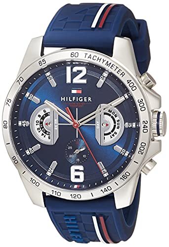 TOMMY HILFIGER DECKER 1791476 Men's Watch, Blue | eBay