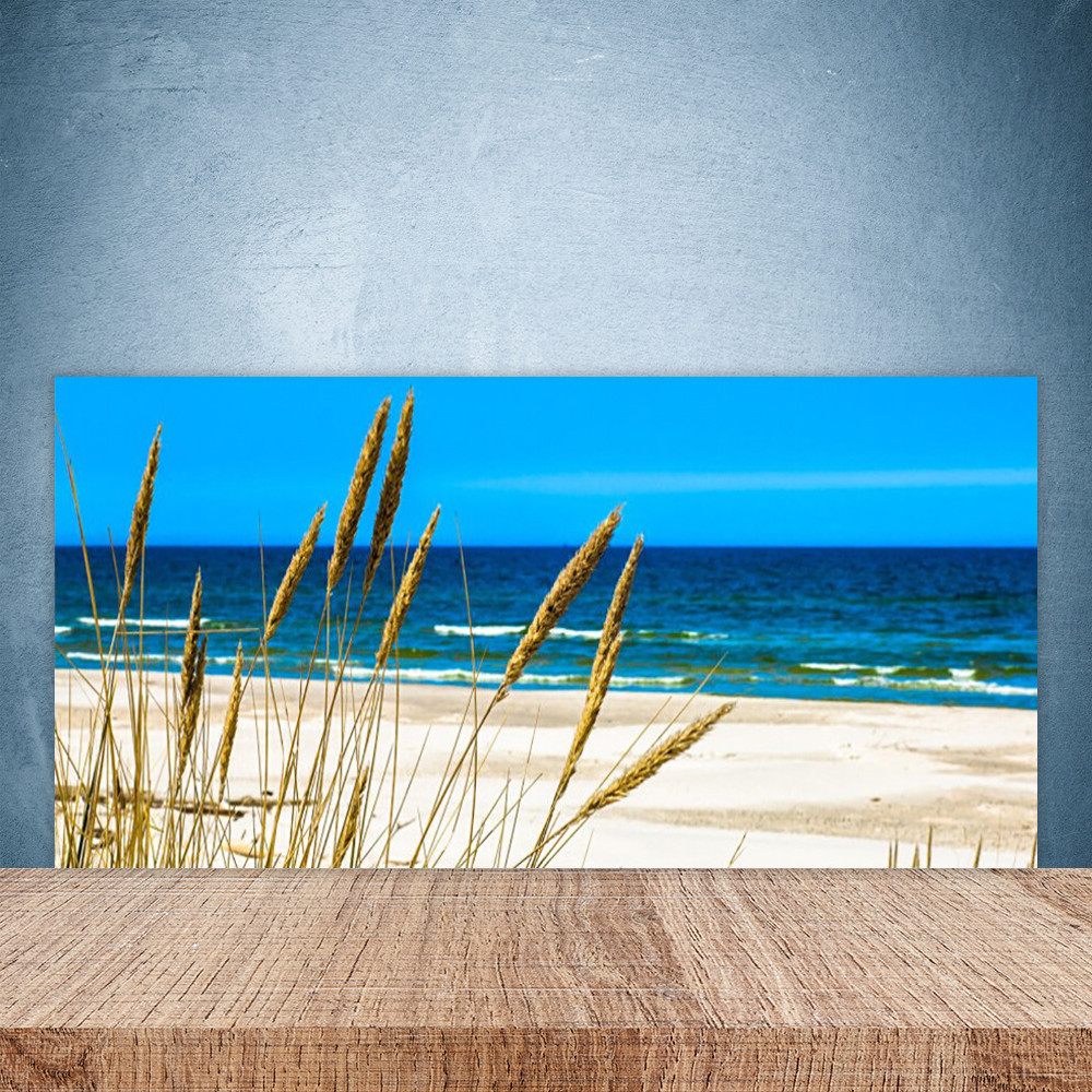 Kitchen Splashback 100x50 Tempered Glass Ocean Beach Landscape | eBay