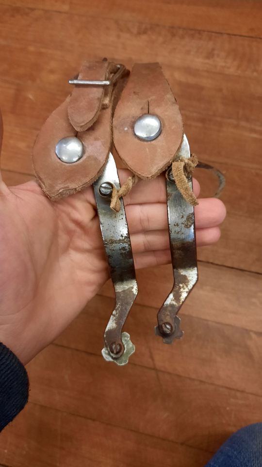 Original NORTH & JUDD SPURS Silver Spurs Marked w/Anchor Cowboy Spurs ...