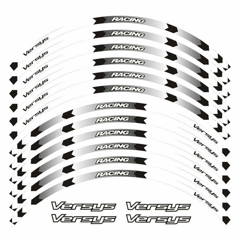 MOTORCYCLE RIM "17 STRIPES WHEEL DECALS TAPE STICKERS FOR KAWASAKI ...