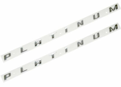 2x Letters PLATINUM Bed side Emblem 3D Badge Logo Nameplate Decal ...