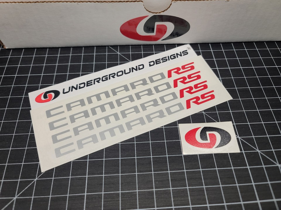 Camaro RS Decals (4pk) Racing Rally Sport 6" Accent Stickers For Chevy ...
