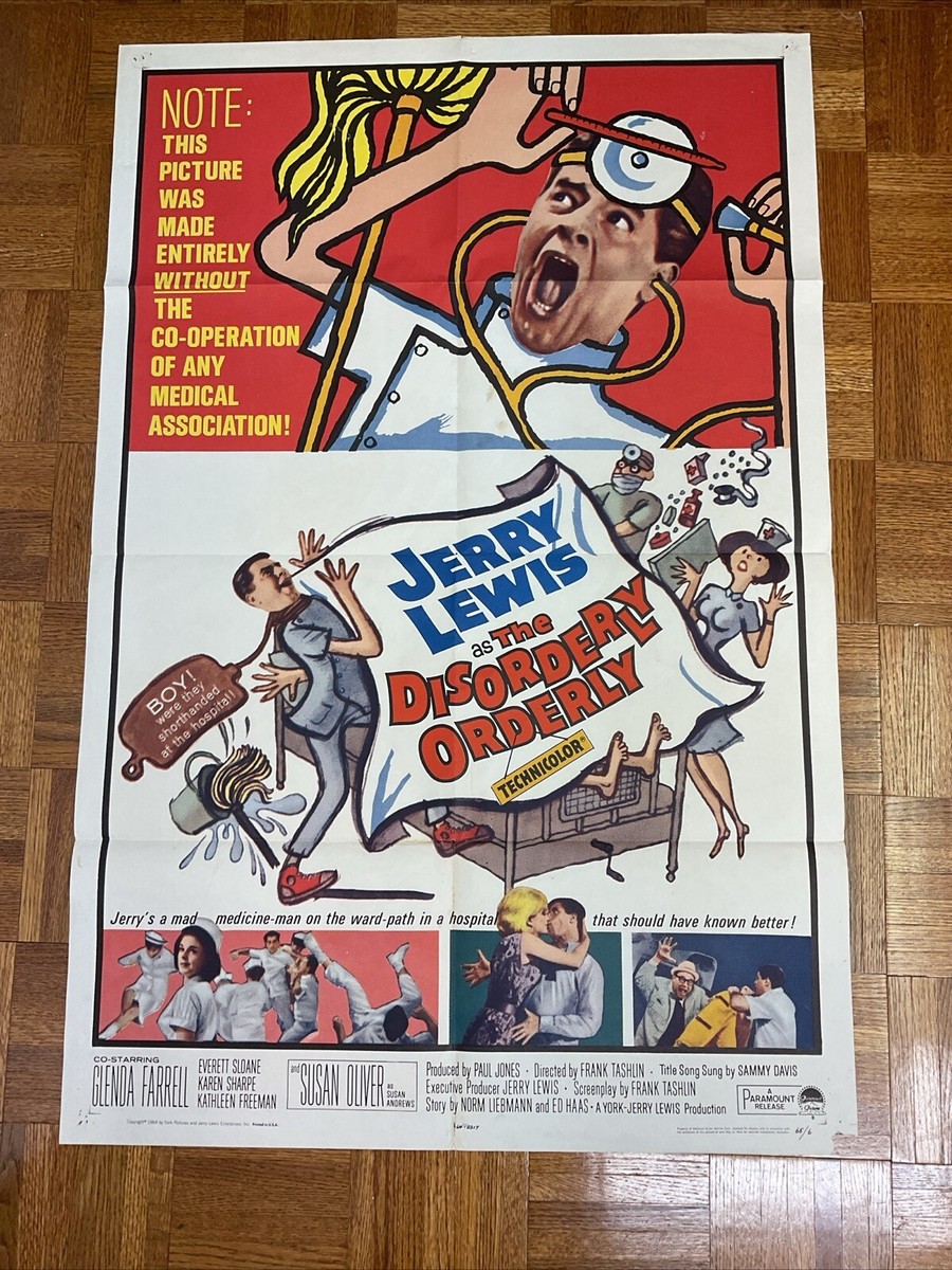 Jerry Lewis Movie Posters The Disorderly Orderly Spanish Movie Poster