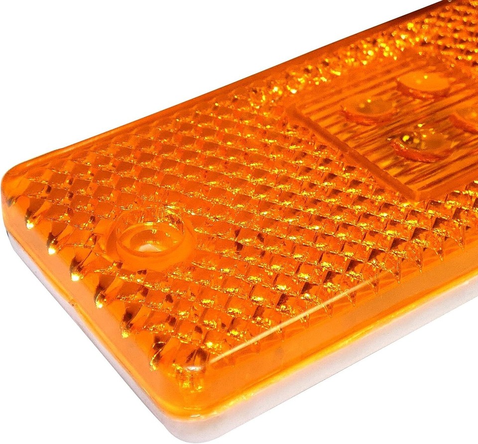 8X Led 12v Orange Amber Side Marker Lamp Light Indicator Truck Trailer ...