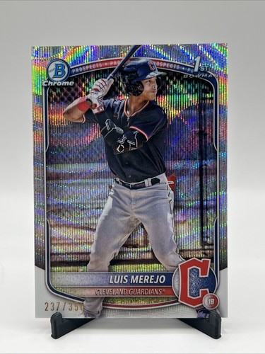 Luis Merejo 2025 Bowman #BCP-140 Chrome Prospects Wave Refractor /350 ...