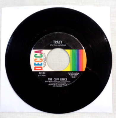 The Cuff Links: Tracy/Where Do You Go? 1969 Decca 32533 Gloversville ...