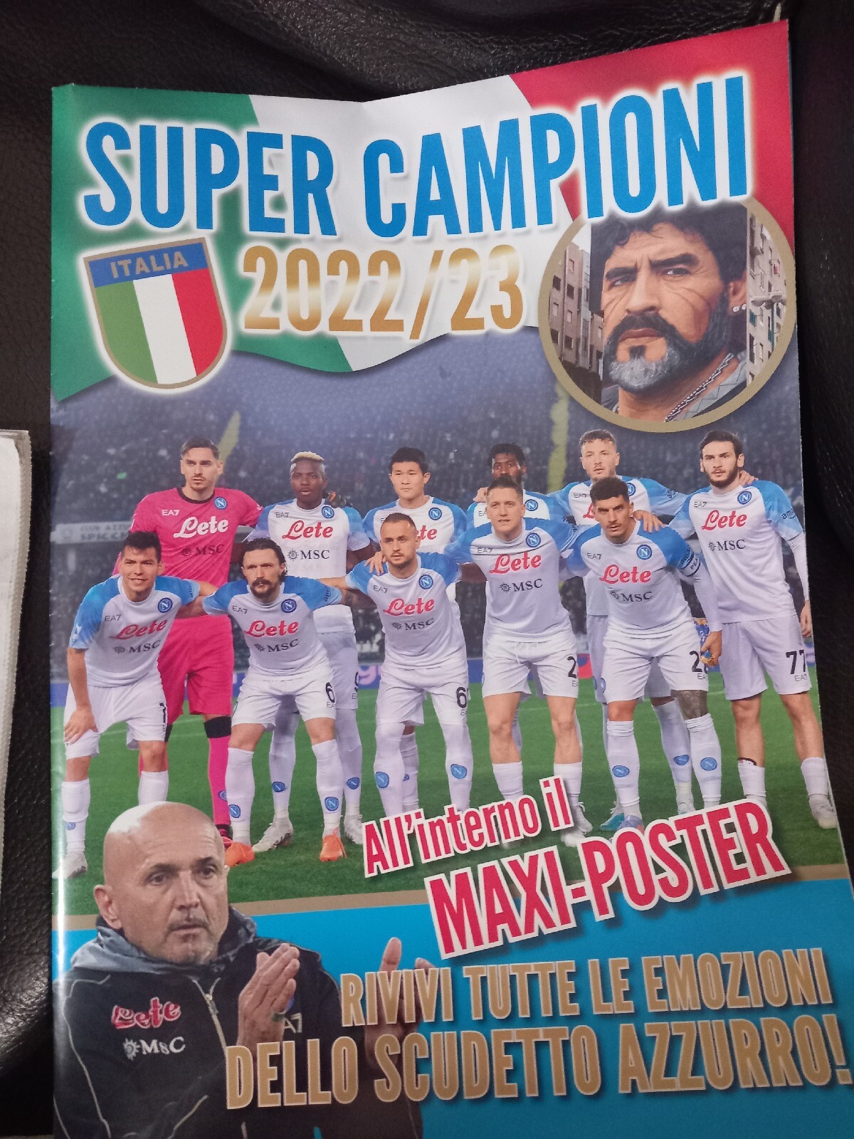 -NAPOLI CAMPIONE D'ITALIA 5 MAGGIO 2023 POSTER SUPER CAMPIONI+3 ...