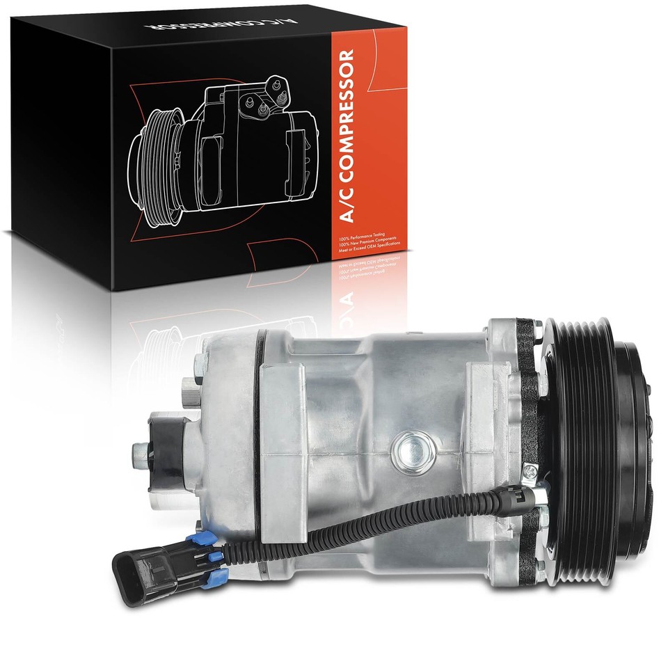 A/C Compressor w/ 6-Groove for Freightliner Century Class Classic ...
