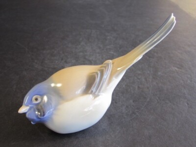 Vintage B&G Denmark Royal Copenhagen Porcelain Bird Figurine Bluebird ...