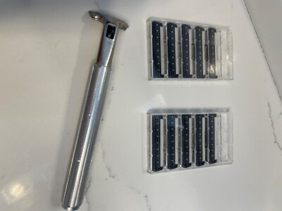 Gillette Atra Metal Razor 10 Shaving Refill Cartridges Twin Blade ...