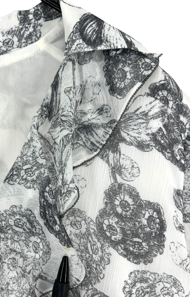 TED BAKER Abito A Manica Lunga Con Scollatura A V Floreale Donna Taglia ...