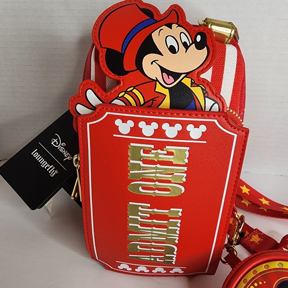 Loungefly Disney Mickey Mouse Circus Ticket Belt Bag with Coin Purse ...