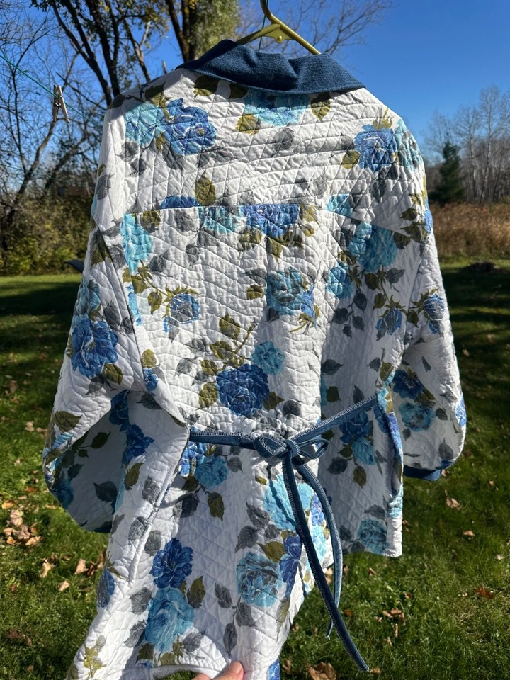 Women xxl upcycled quilt jacket with side inseam pockets | eBay