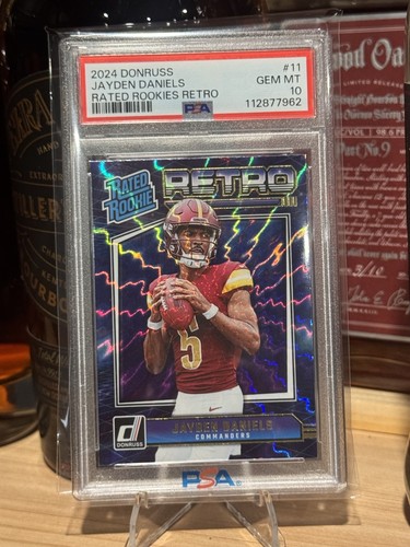 2024 PANINI DONRUSS RATED ROOKIES RETRO #11 JAYDEN DANIELS ROOKIE RC ...