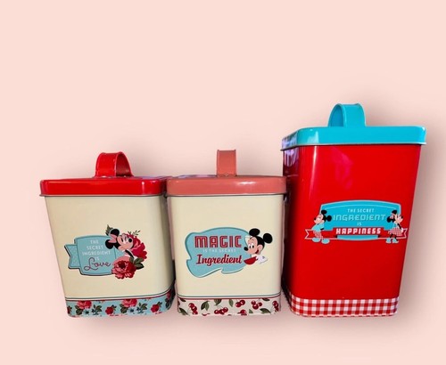 Disney Park - Keen And Cute - Metal Canister Set of 3 Mickey & Minnie ...