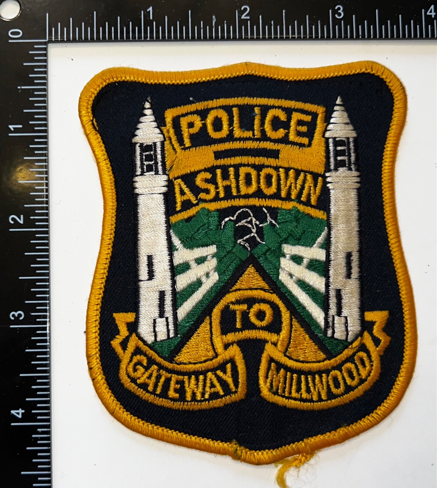 VINTAGE OBSOLETE Ashdown Arkansas AR Police Patch | eBay