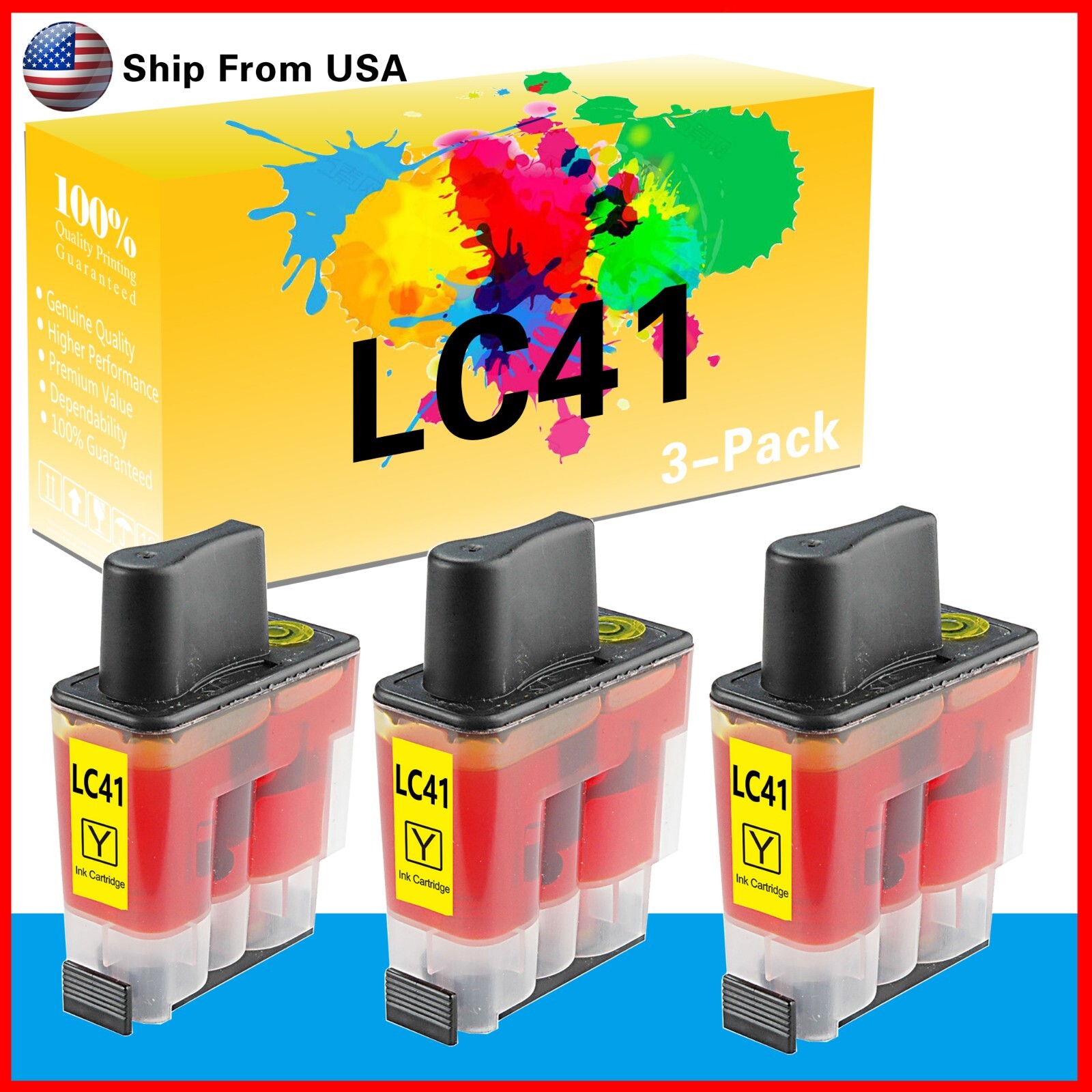 3PK LC-41 LC-41XXL Ink Cartridge 41XXL for MFC-3340CN Printer | eBay