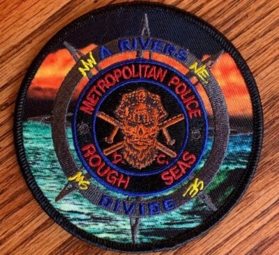 DC police patch Rough Seas, a Rivers Divide | eBay