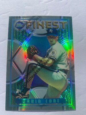 1995 Topps Finest Refractor Baseball #99 David Cone NEW YORK METS FREE ...