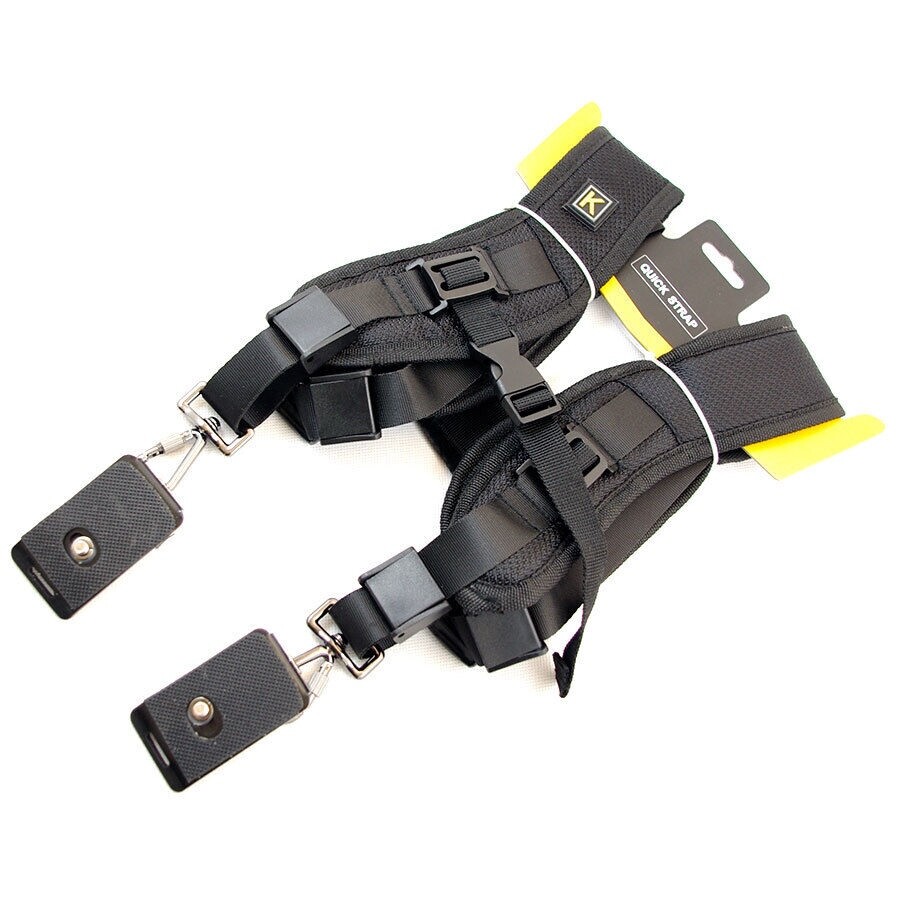 Quick Rapid Double Dual Shoulder Sling Belt Strap For 2/Two DSLR ...